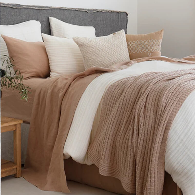 Decorative Throws in Linen, Cotton, Crochet, Small to Large