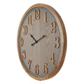60cm Contemporary Grey Timber Wall Clock, Modern Style
