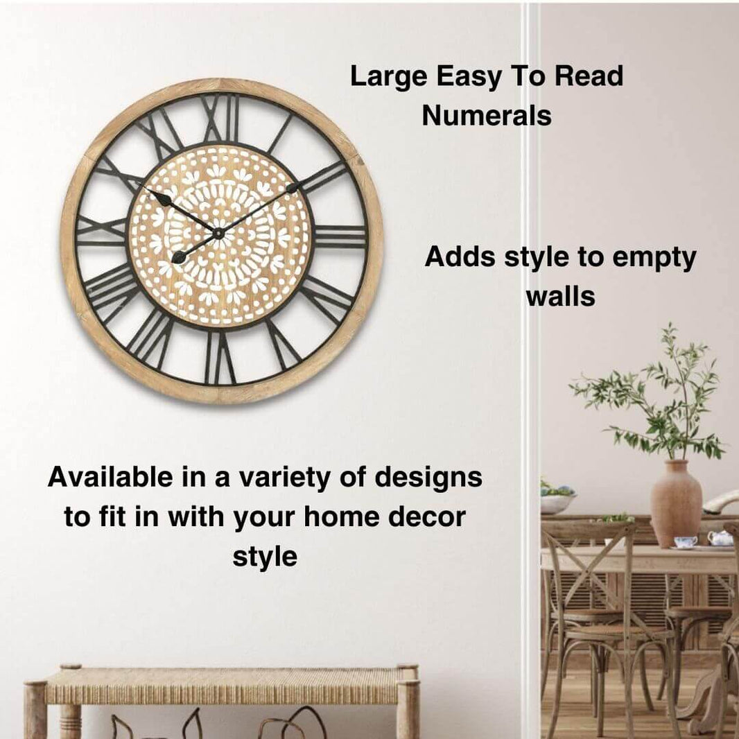 Large Wall Clocks 60cm to 80cm, Australian Coastal Hamptons